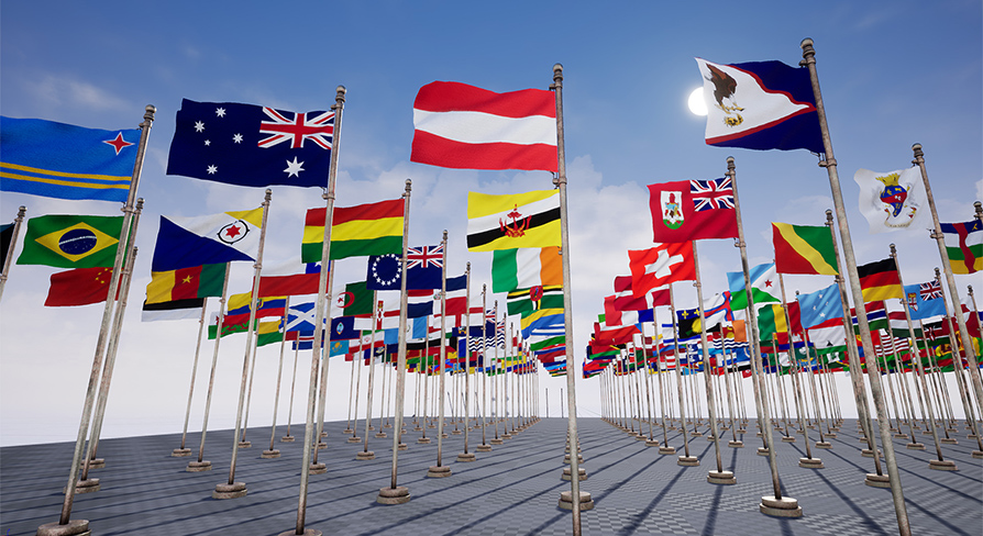 Flags Package / 250+ Flags in Props - UE Marketplace