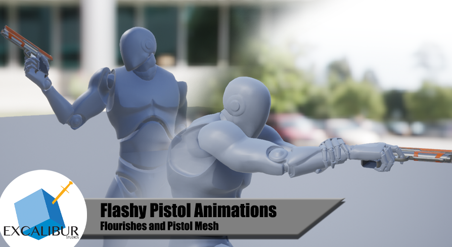 Flashy Pistol Animations in Animations - UE Marketplace