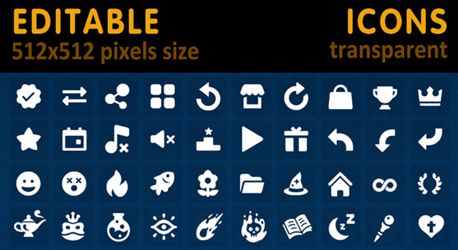 Flat Icons, 카테고리 2D 애셋 - UE 마켓플레이스