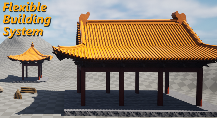 Flexible Building System in Blueprints - UE Marketplace
