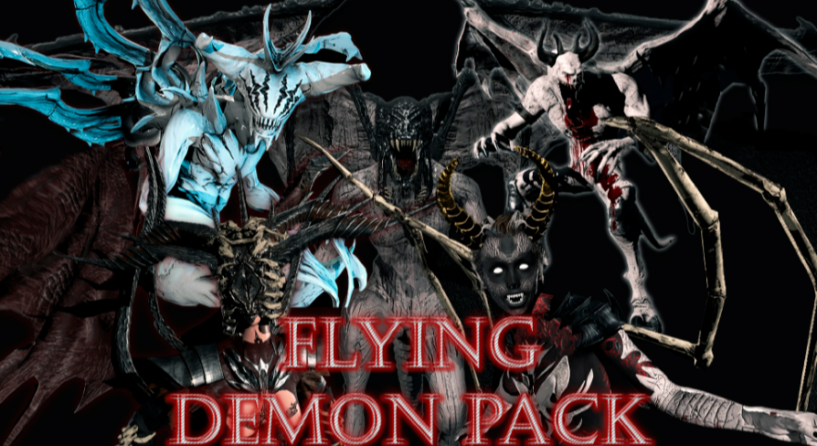 Flying Demon pack in Characters - UE Marketplace