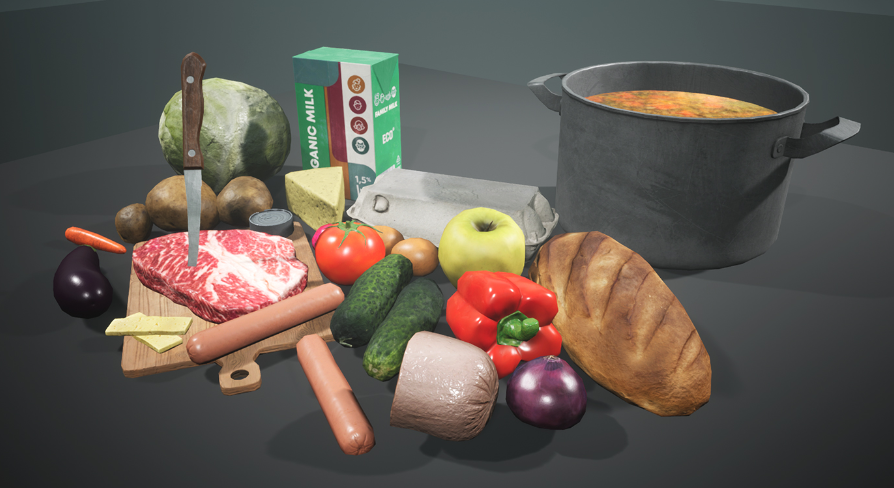 Food Props Pack in Props - UE Marketplace