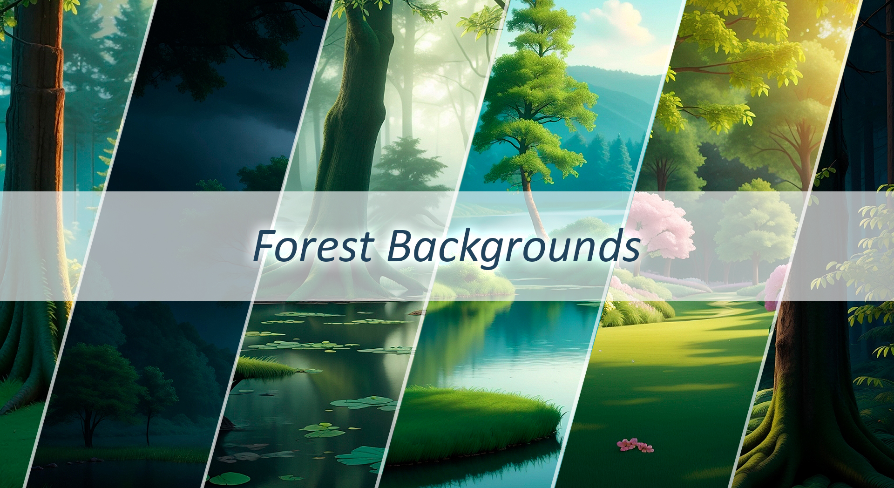 Forest Background Set in Textures - UE Marketplace