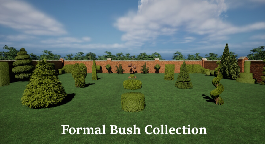 Formal Bush Collection in Props - UE Marketplace