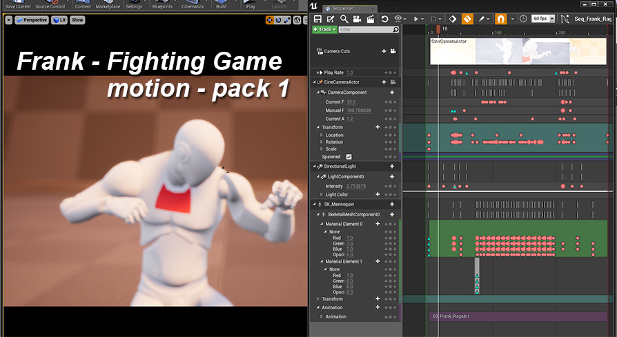Frank's Fighting Game Motions - Part 1 in Animations - UE Marketplace