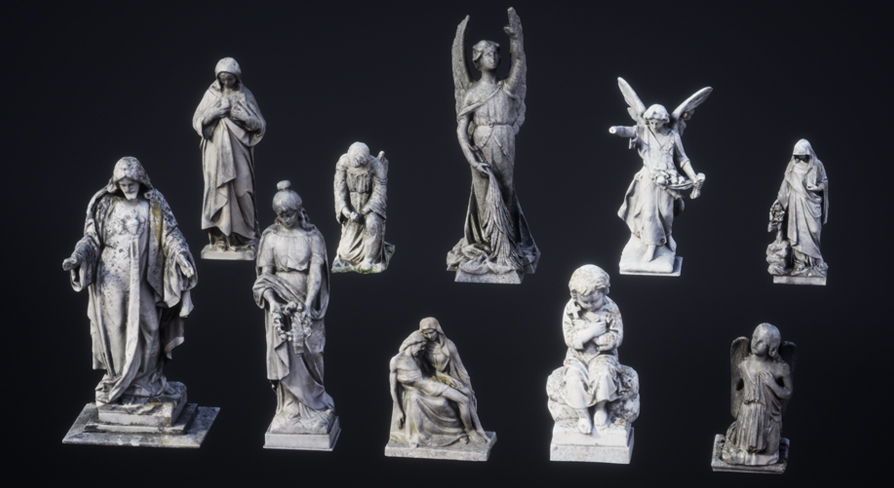 Funeral Statues：プロップ・小物 - UE マーケットプレイス