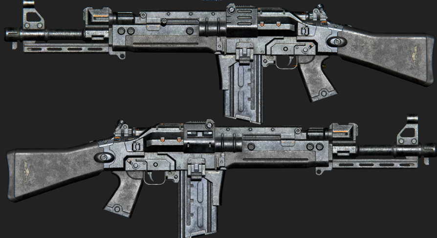 Futuristic Assault Rifle, 카테고리 무기 - UE 마켓플레이스