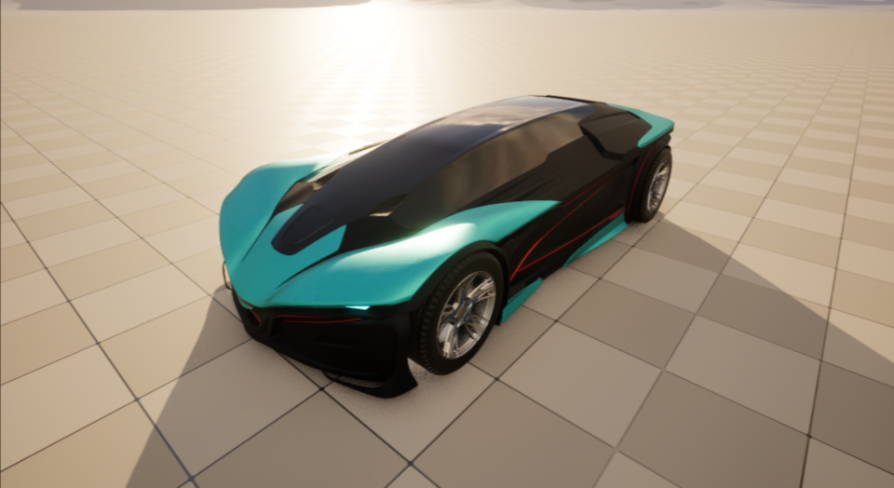 Futuristic Cars in Blueprints - UE Marketplace