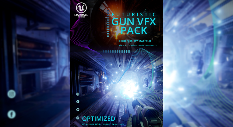 Futuristic Gun VFX Pack - High Quality in Visual Effects - UE Marketplace