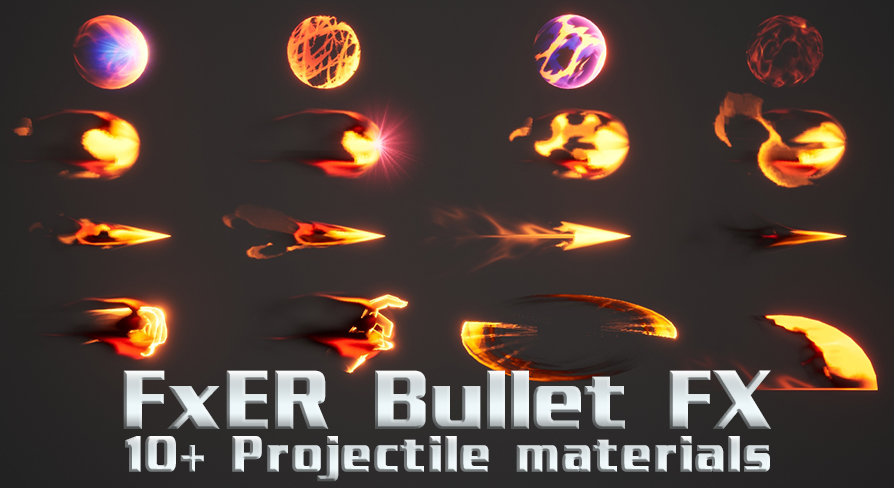 FxER Stylized Bullet in Materials - UE Marketplace