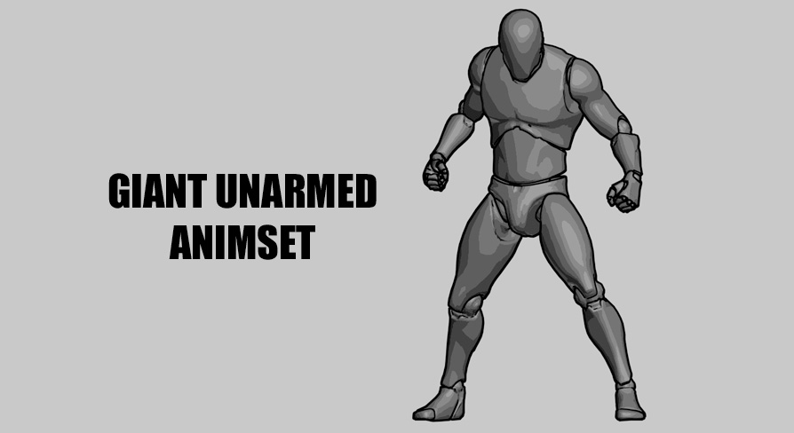 GIANT UNARMED ANIMSET in Animations - UE Marketplace