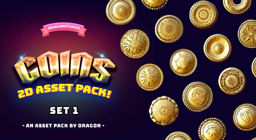 GOLD COINS 2D ASSET SPRITE ICON 50 PACK (S1) in 2D Assets - UE Marketplace