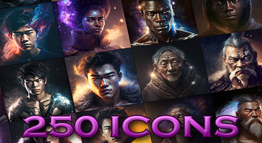 Galaxy Dust - Fantasy Humans 1 - FPS / RPG / Icon Bundle：2Dアセット - UE ...