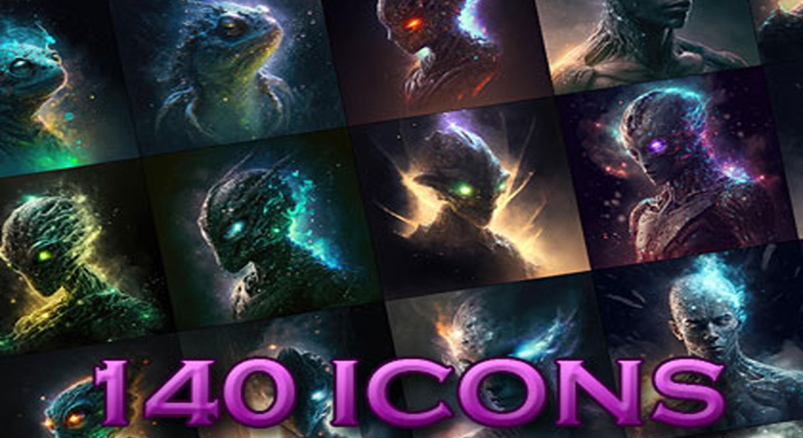 Galaxy Dust - Sci-Fi Aliens - FPS / RPG / Icon Bundle, 카테고리 2D 애셋 - UE ...