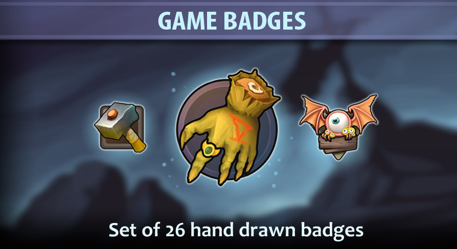 Game Badges in 2D Assets - UE Marketplace