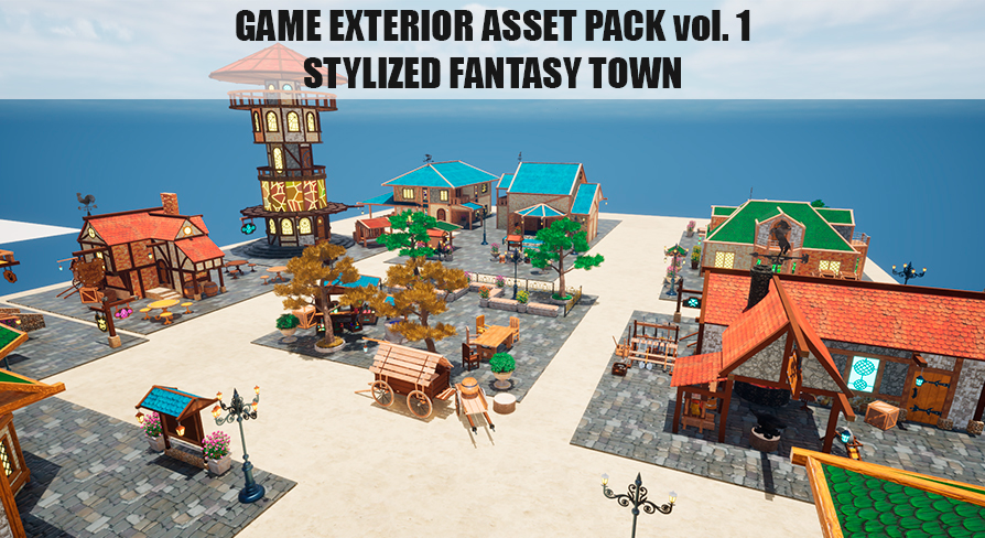 Game exterior asset pack vol. 1 in Props - UE Marketplace