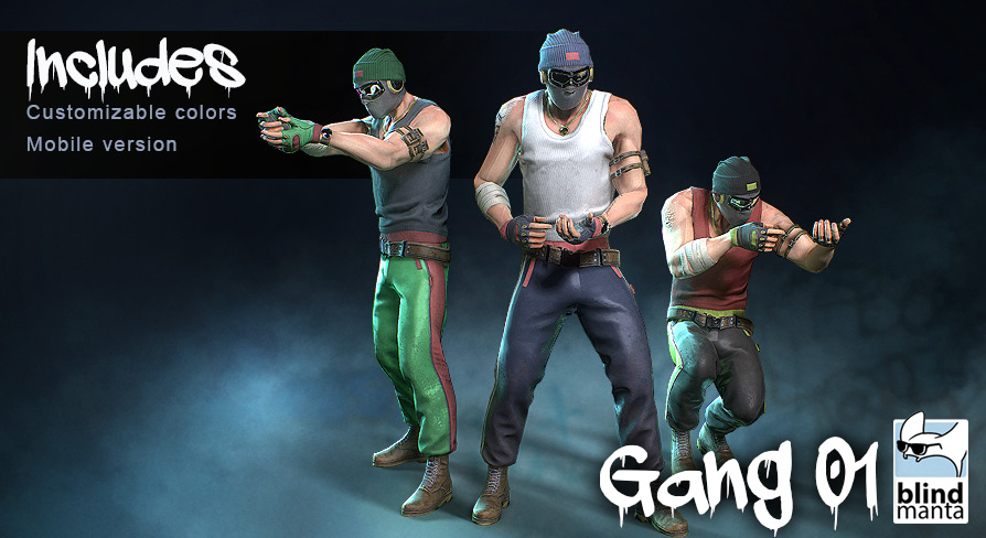 Gang 01, 카테고리 캐릭터 - UE 마켓플레이스