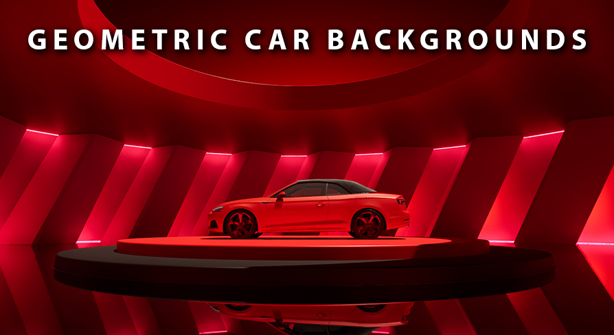 Geometric Car Backgrounds in Environments - UE Marketplace