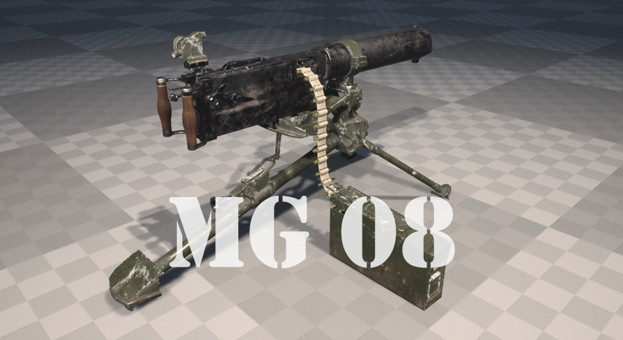 German Heavy Machinegun MG08 in Weapons - UE Marketplace