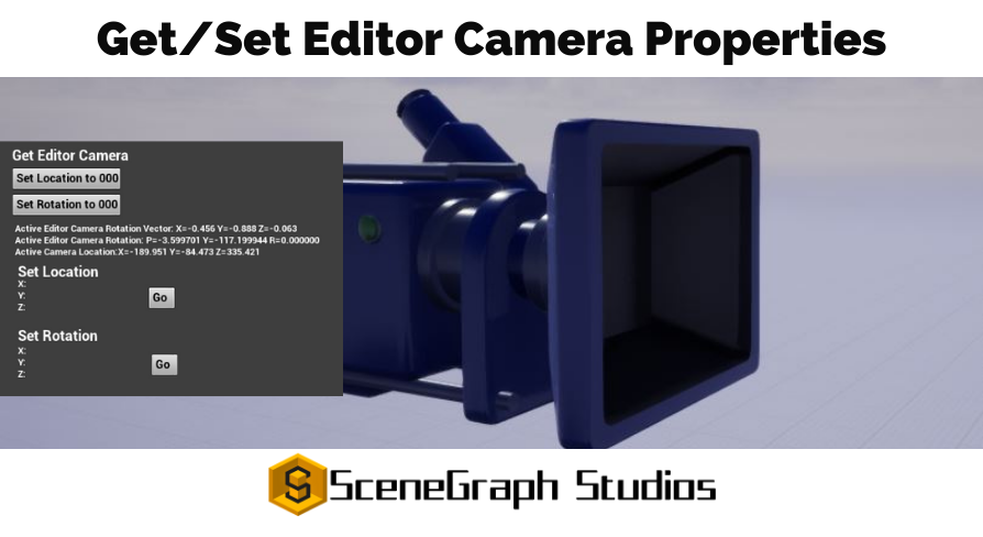 Get Set Editor Camera in - UE Marketplace