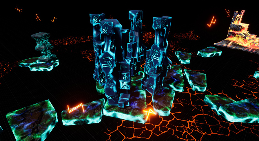 Glowing Runestones in Props - UE Marketplace