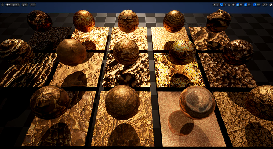 Gold Material 14. Customizable. in Materials - UE Marketplace