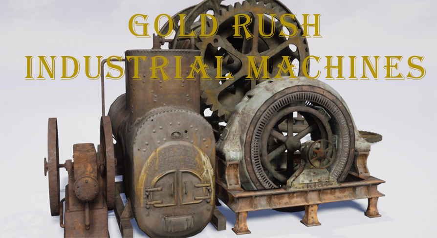 Gold Rush Industrial Machines AssetPack, 카테고리 소품 - UE 마켓플레이스
