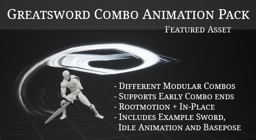 Greatsword Combo Animation Pack：アニメーション - UE マーケットプレイス