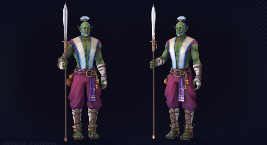 Green warrior in Characters - UE Marketplace