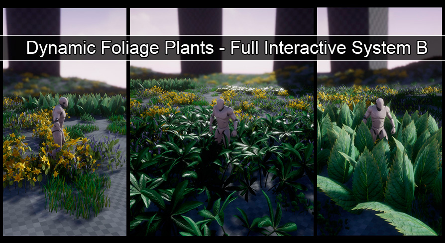 Ground interactive plants in Props - UE Marketplace