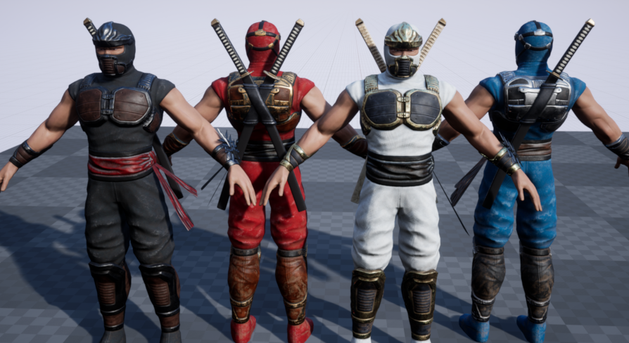 在角色创建的HB Ninja - 虚幻引擎商城