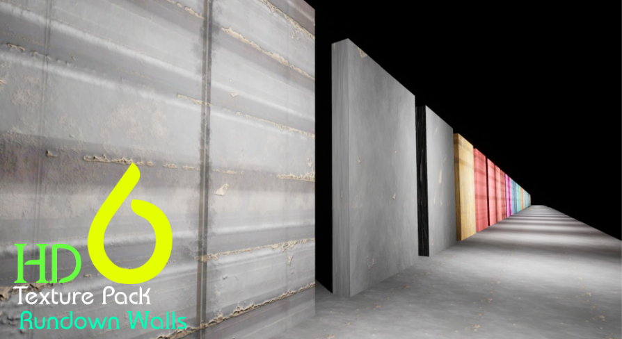 HD Textures 6: Rundown Walls in Textures - UE Marketplace