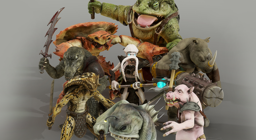 HEROIC FANTASY WERE CREATURES PACK VOL 1 in Characters - UE Marketplace