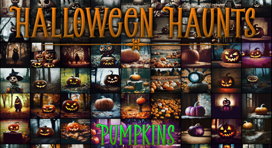 Halloween Haunts - Pumpkins Icon Pack for RPG / Fantasy / Realistic ...