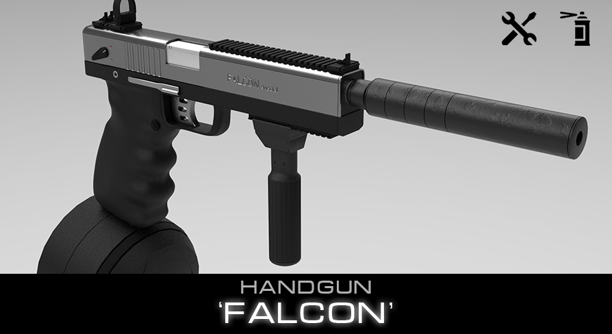 Handgun 'Falcon' in Weapons - UE Marketplace