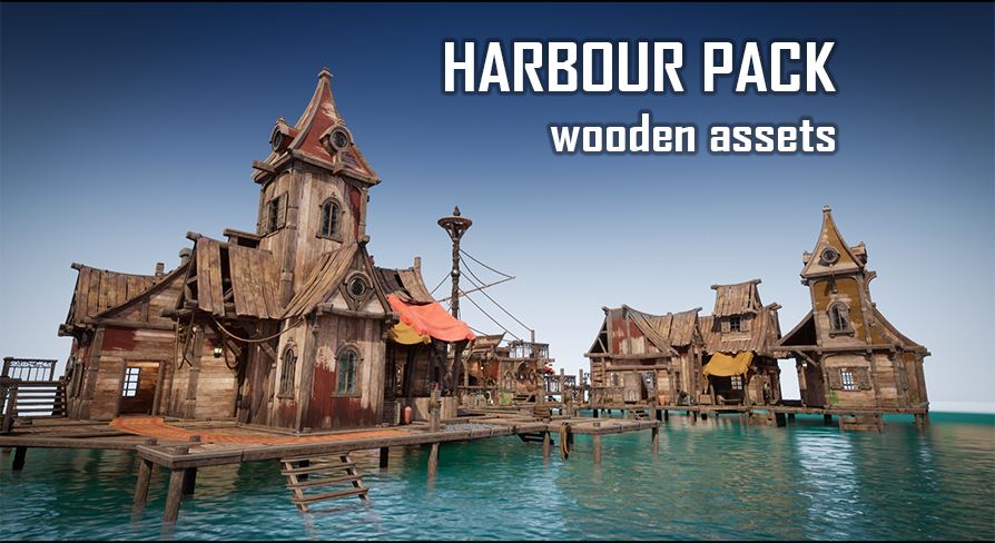 Harbour Pack - Wooden Modular Assets, 카테고리 소품 - UE 마켓플레이스