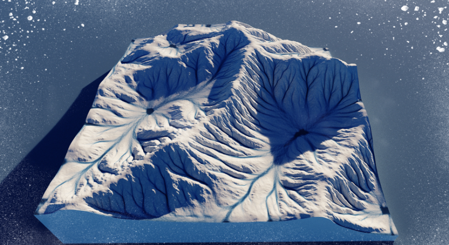 Height Map Winter Is Coming Mountains With Colormap, 카테고리 텍스처 - UE 마켓플레이스