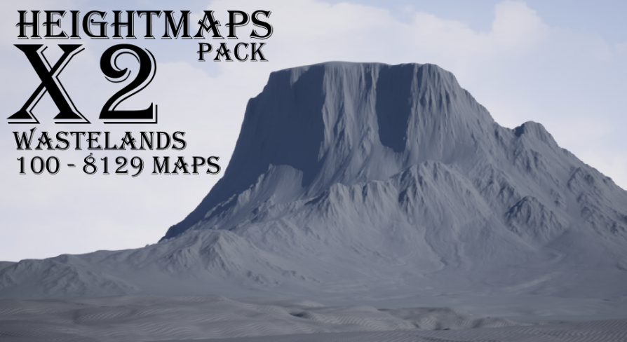 HeightMaps Pack X2 - Wastelands in Textures - UE Marketplace