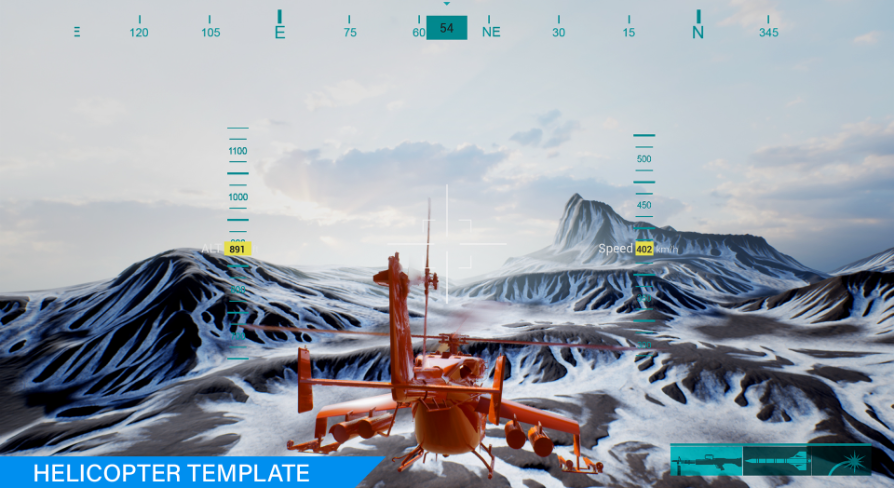 Helicopter Template, 카테고리 블루프린트 - UE 마켓플레이스