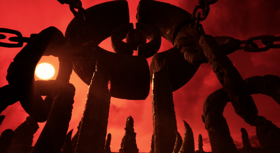 Hell Temple Ruins w/Procedural Block Tiling System in Environments - UE ...