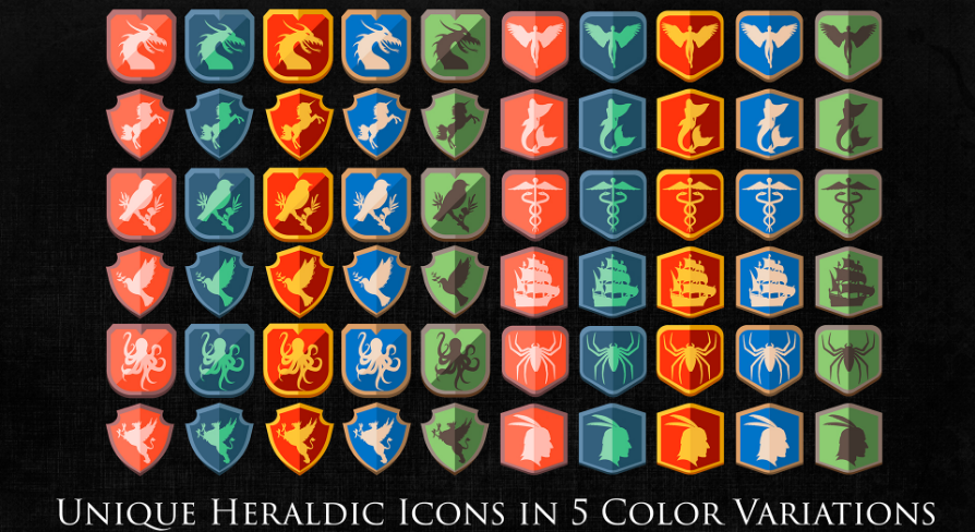 Heraldic Icons in 2D Assets - UE Marketplace