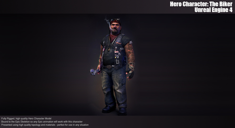 Unreal Engine 4 Character Models Free 3D Rigged Human Model CC