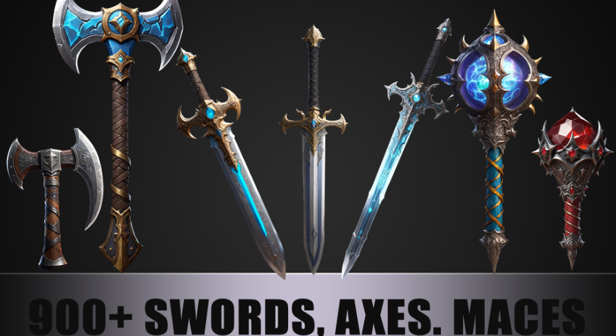 Hi-Def Weapons Pack 1 - 900+ Sprites in 2D Assets - UE Marketplace