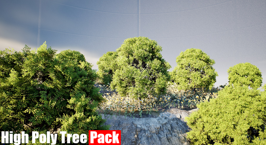HighPoly Tree Pack, 카테고리 소품 - UE 마켓플레이스