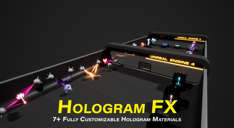 Hologram FX: Customizable Holograms in Visual Effects - UE Marketplace