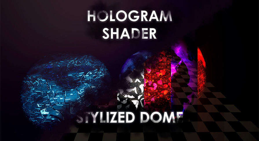 Stylized Domes And Hologram Shaders In Materials Ue Marketplace 