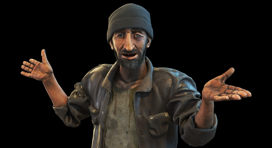 Homeless Person Vincent in Characters - UE Marketplace