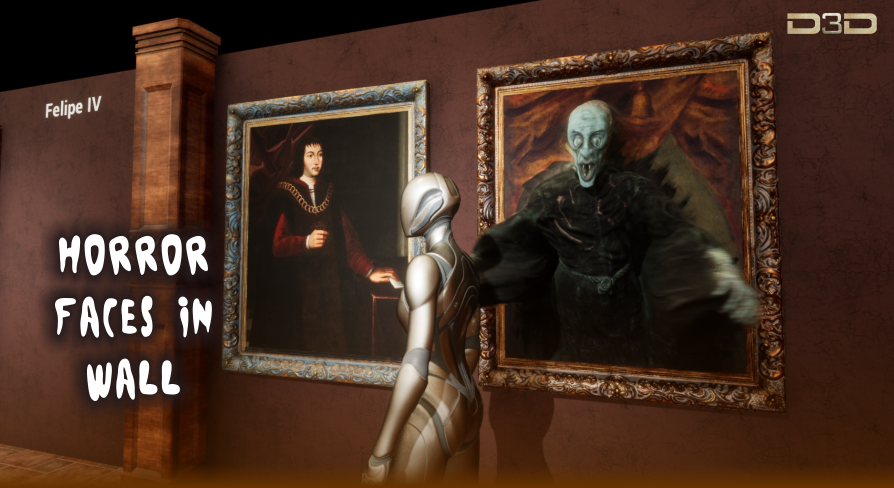 Horror Faces in Walls：プロップ・小物 - UE マーケットプレイス