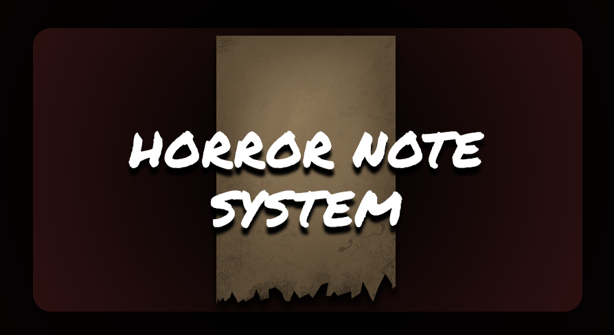 Horror Note System in Blueprints - UE Marketplace