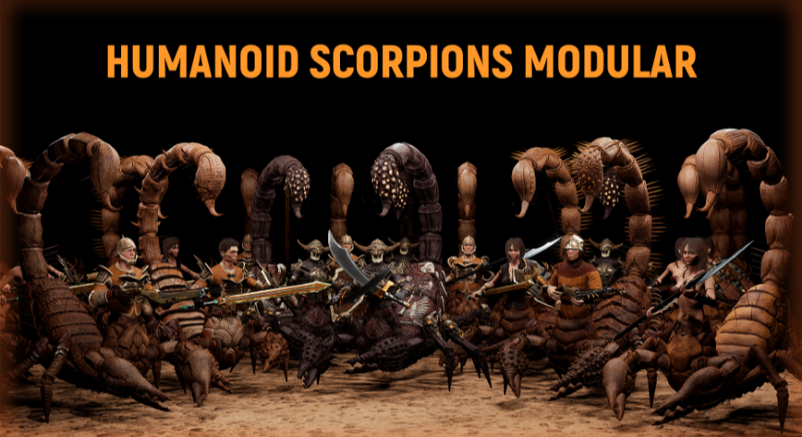 Humanoid Scorpion in Characters - UE Marketplace